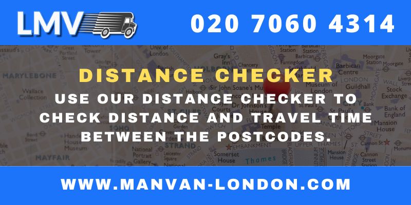 Postcode Distance and Travel Time Calculator | MAN VAN LONDON